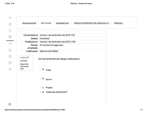 Parcial 1 Auditoría De Sistemas De Información Auditoría De Sistemas