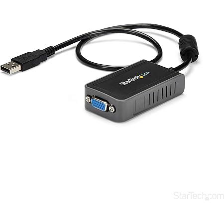 StarTech Com USB 3 0 To VGA Adapter Slim Design 1920x1200 External Video Graphics Card