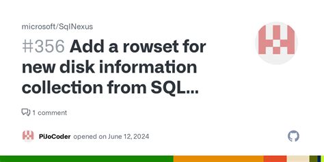 add a rowset for new disk information collection from sql logscout