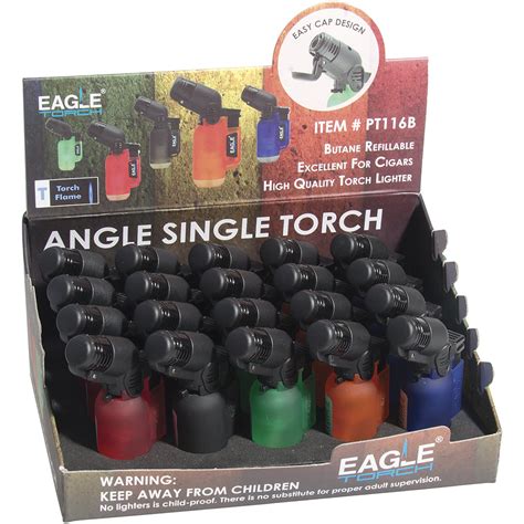 Angle Eagle Jet Flame Butane Torch Lighter 20 Pc Wholesale