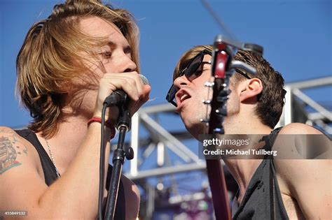 Singer Django Stewart And Guitarist Samuel Stewart Of Nightmare And The