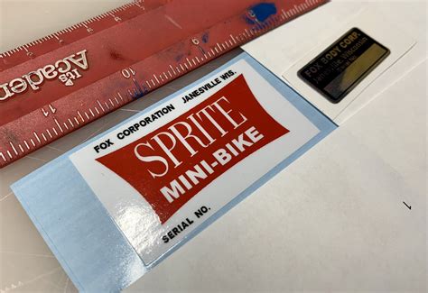 Fox Sprite Mini Bike Decals Decal Sticker Trail Oe Decal Sticker