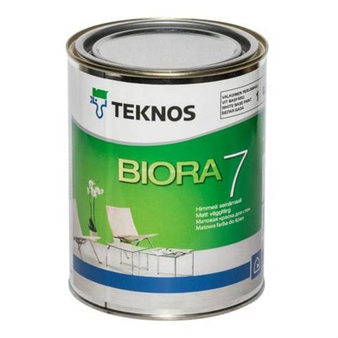 Teknos Biora 7 beltéri falfesték matt B:1 fehér 0,9 l