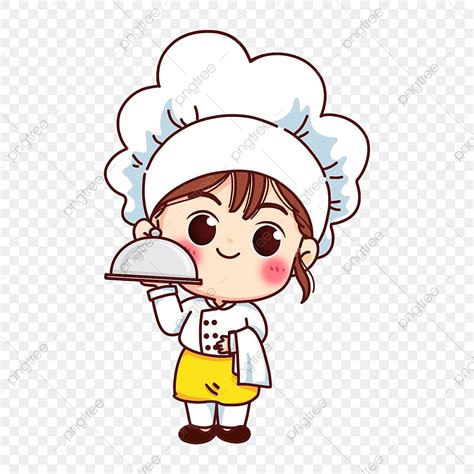 รูปการ์ตูนอาหารร้านอาหาร Png เชฟ การปรุงอาหาร พ่อครัวหญิงภาพ Png