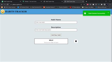 GitHub PLabroo Habit Tracker React A Habit Tracker App Created Using React Redux