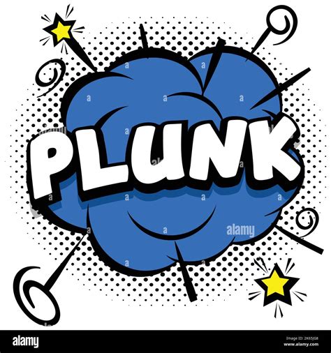 Plunk Comic Bright Template With Speech Bubbles On Colorful Frames