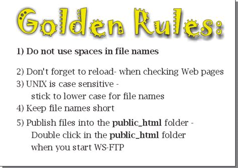 Golden Rules