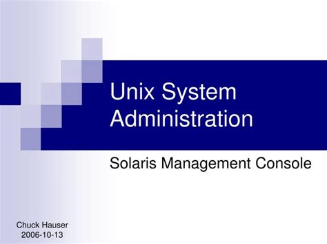 PPT Unix System Administration PowerPoint Presentation Free Download ID 5766563