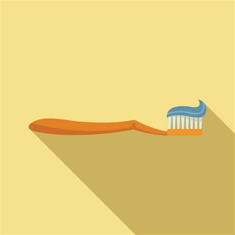 Toothbrush Toothpaste Icon Flat Style 14609037 Vector Art At Vecteezy