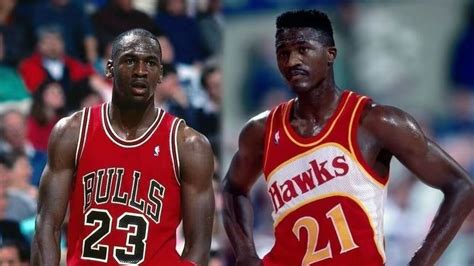 乔丹与威尔金斯追忆当年巅峰对决飞人罚球线起跳上演惊世之扣腾讯视频