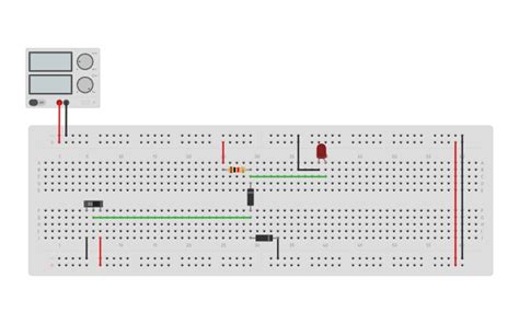 Circuit Design Drl Not Gate Tinkercad