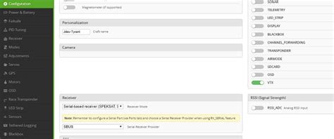 No Control Read Outs In Cleanflight But Rx On Naze32 R6 Is Connected To Taranis D9x Help