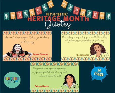 Hispanic Heritage Month Posters Of Famous Sayings Quotes Of Hispanic