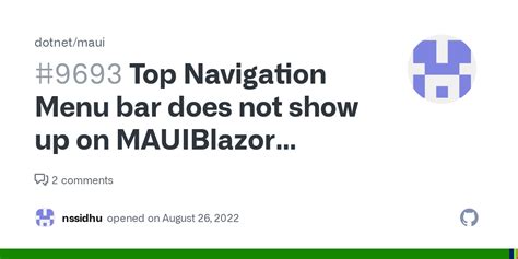 top navigation menu bar does not show up on mauiblazor deployed to