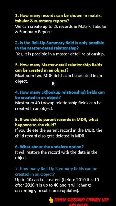 Salesforce Interview Questions And Answers Crm Salesforcedeveloper Salesforceadmin Youtube