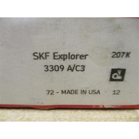 Skf 3309 Ac3 Double Row Angular Contact Bearing 3309ac3 Mara Industrial