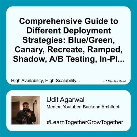 Udit Agarwal On Linkedin Softwaredevelopment Deploymentstrategies Devops Coding Tech