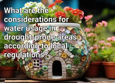 What Are The Considerations For Water Usage In Drought Prone Areas