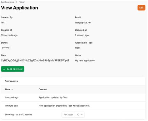 Submitting Application