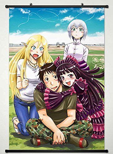 Wall Scroll Poster Fabric Painting For Anime Gate Thus The Jsdf Fought