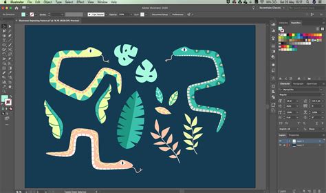 Adobe Illustrator Repeating Pattern Tutorial Clare Lewis Illustration