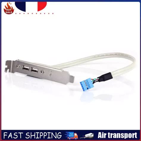 9 Pin Idc Motherboard Female Header To Dual Usb 2 0 Cable For Desktop