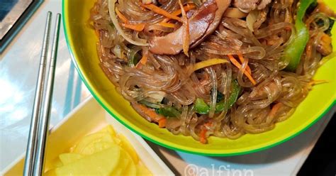 Resep Japchae Korean Glass Noodles Bihun Khas Korea Oleh Alfin