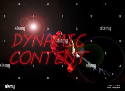 Conceptual Display Dynamic Content Internet Concept Web Content That