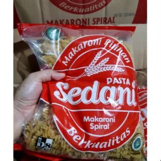 Jual MAKARONI SEDANI SPIRAL PIPA KERANG MENTAH 1 KG Shopee Indonesia