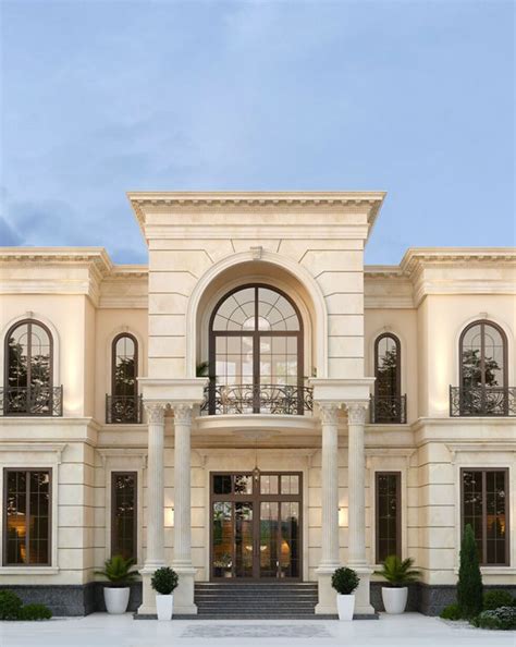 Neoclassical Palace Design Elegant House Architecture