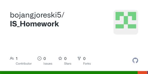 Github Bojangjoreski5ishomework