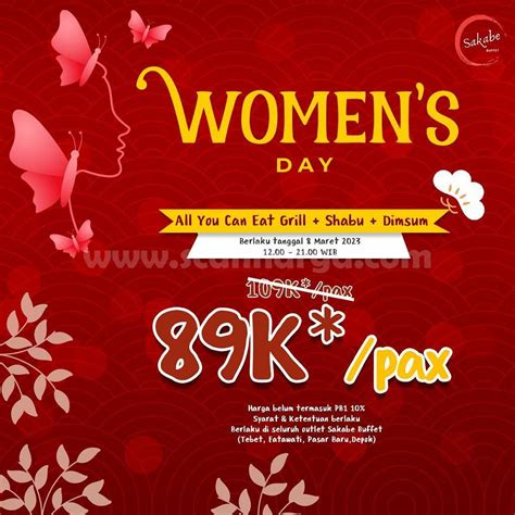 Sakabe Buffet Promo Womens Day Paket Ayce 89rb Scanharga