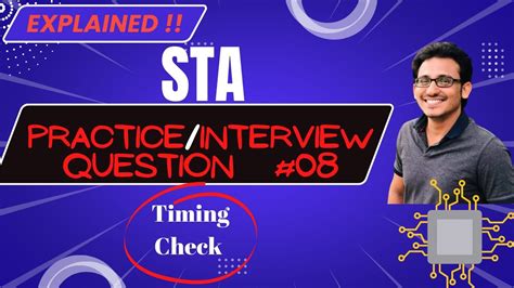 Interview Question 08 Timing Check Static Timing Analysis STA