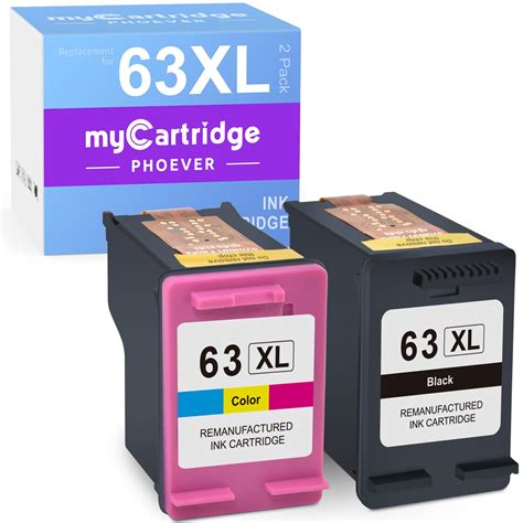 63 Xl Ink Cartridge For Hp Officejet 3830 4650 Envy 4511 4512 Printer