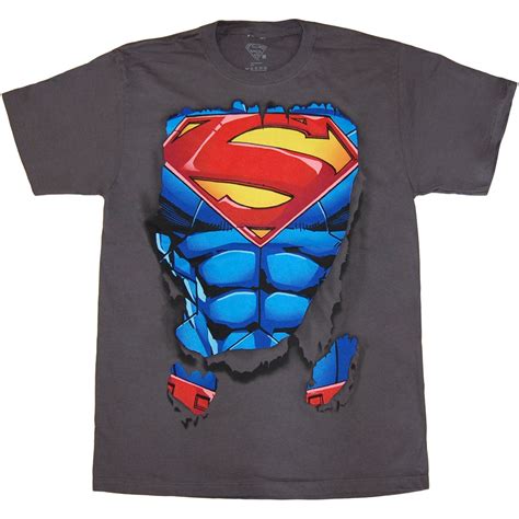 Superman Ripped Costume T Shirt Animationshops
