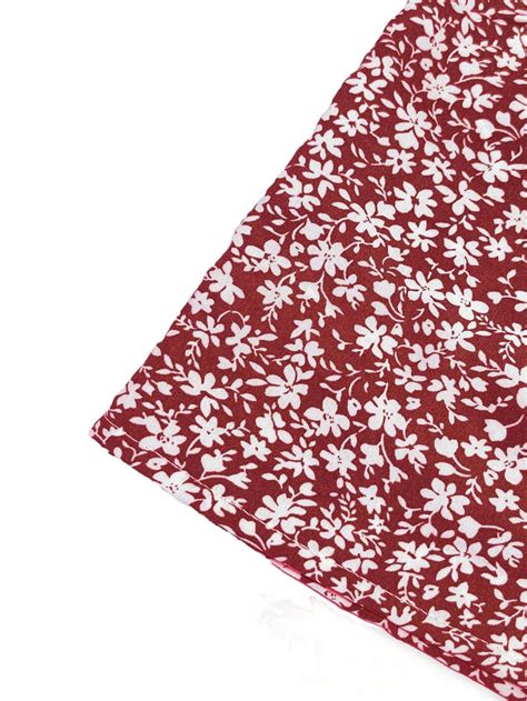 Boho Ditsy Floral Layeredtiered Red Women Skirts