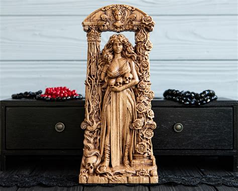 Persephone With SKULL Goddess Of Spring Greek Statue Kore Etsy