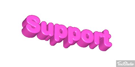 Support Word Animated  Logo Designs