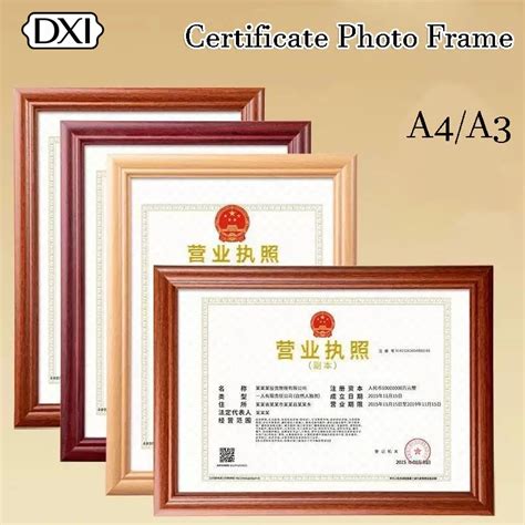 Dx A4a3 Certificate Frame Home Decor Photo Cert Frame Graduate Frame