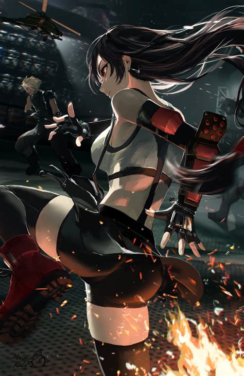 Tifa Lockhart Cloud Strife And Barret Wallace Final Fantasy And 2