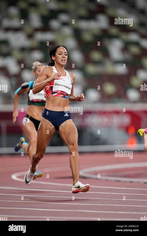 Katarina Johnson Thompson Participating In The 200 Meter Heptathlon At