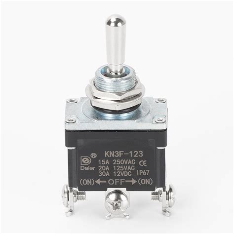 Ip67 Waterproof Spdt 3 Way Momentary On Off On Toggle Switch Daier