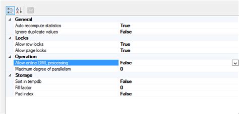 Sql Server Sql Index Option Allow Row Lock Allow Page Lock Should