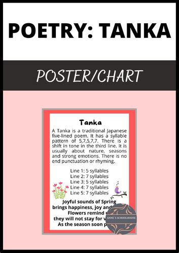 Poetry Tanka Japanese Poetry Teaching Resources