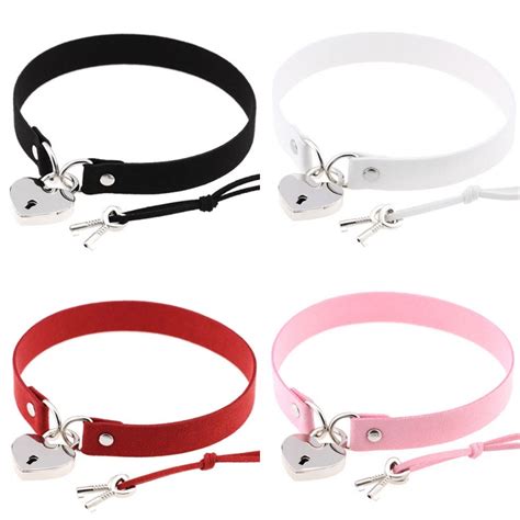 당일출고 자물쇠 초커 목걸이 이벤트 섹시초커 쵸커 파티 기념일 열쇠 남친선물 에이블리