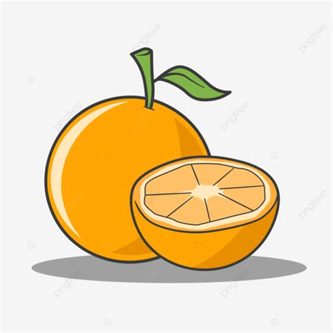 Fresh Orange Cartoon Vector Fruits Orange Fresh Png And Vector With