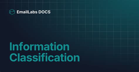 Information Classification Emaillabs Docs