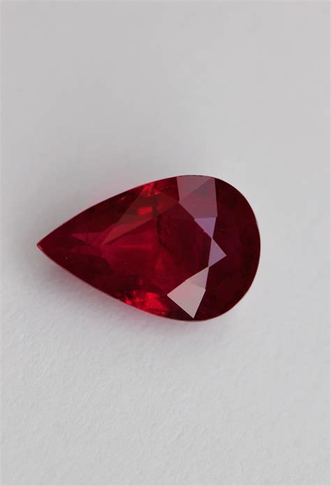 8 88x5 84mm Pear Shaped Ruby Rup89w R M Weare And Company Ltd