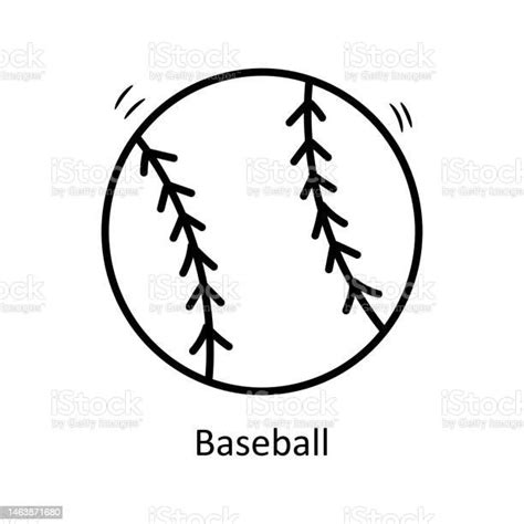 Contour Vectoriel De Baseball Illustration De Conception Dicônes