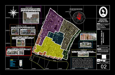Zoning Monserrat Trujillo DWG Block For AutoCAD Designs CAD